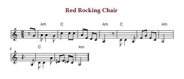 Red Rocking Chair